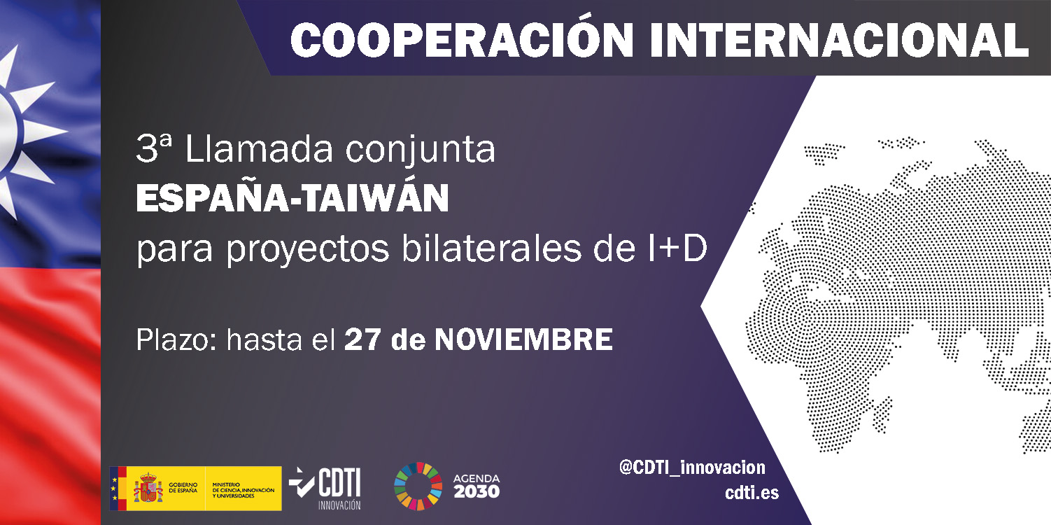 El CDTI Innovación difunde la 3ª Llamada España–Taiwán para proyectos bilaterales de I+D | CDTI
